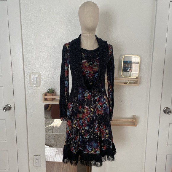 Roberto Naldi | Dresses | Vintage Roberto Naldi Floral Dress Textured ...